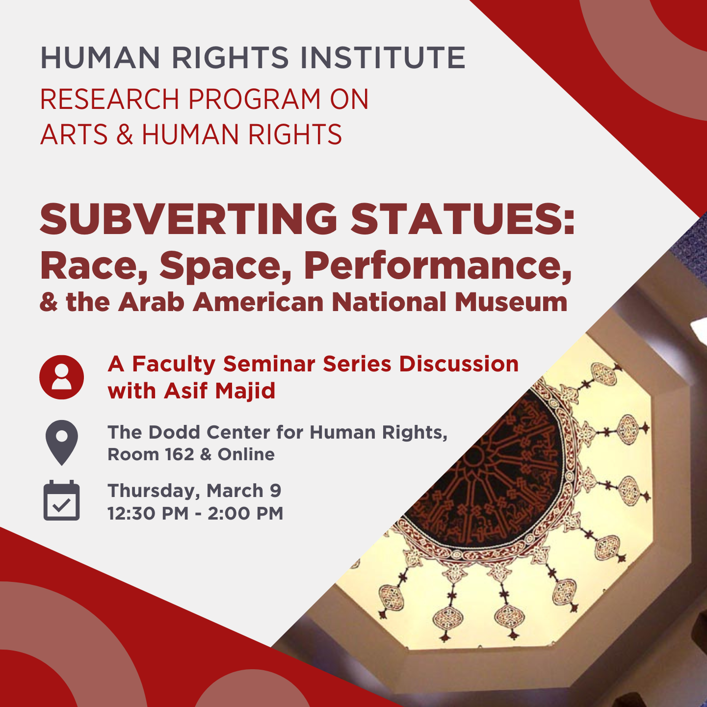 Arts & Human Rights Faculty Seminar Series | Gladstein Family Human ...