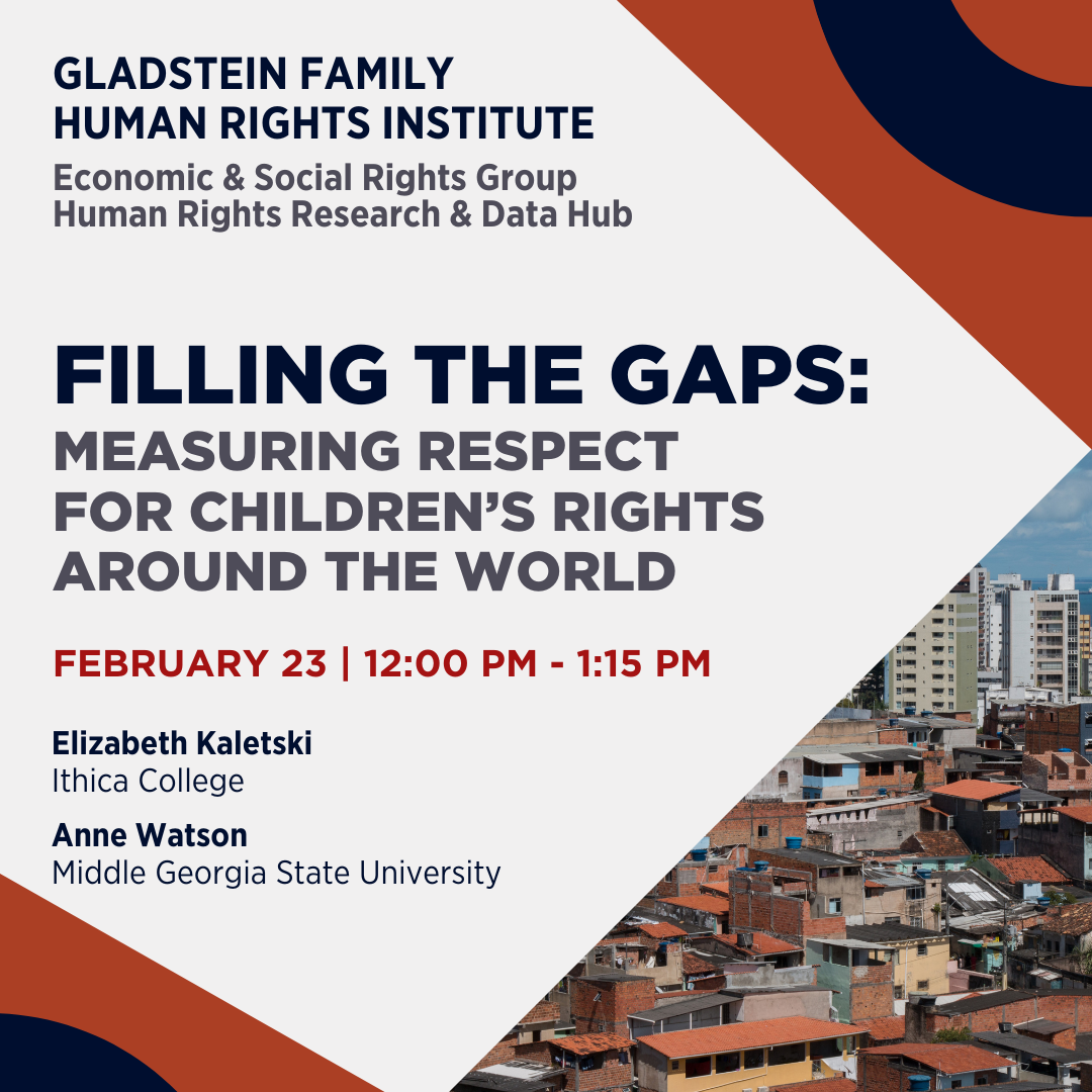 Research Program on Economic & Social Rights | Gladstein Family Human ...